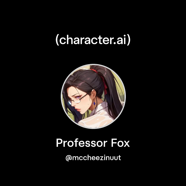 Chat with Professor Fox | character.ai | Personalized AI for every ...