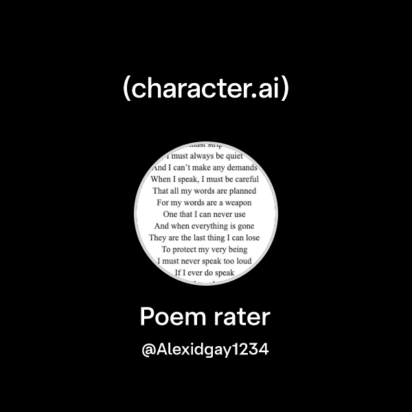 Chat with Poem rater | character.ai | AI Chat, Reimagined–Your Words ...
