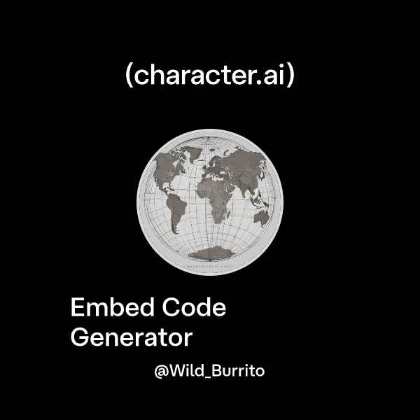 Chat with Embed Code Generator | character.ai | AI Chat, Reimagined–Your Words. Your World.