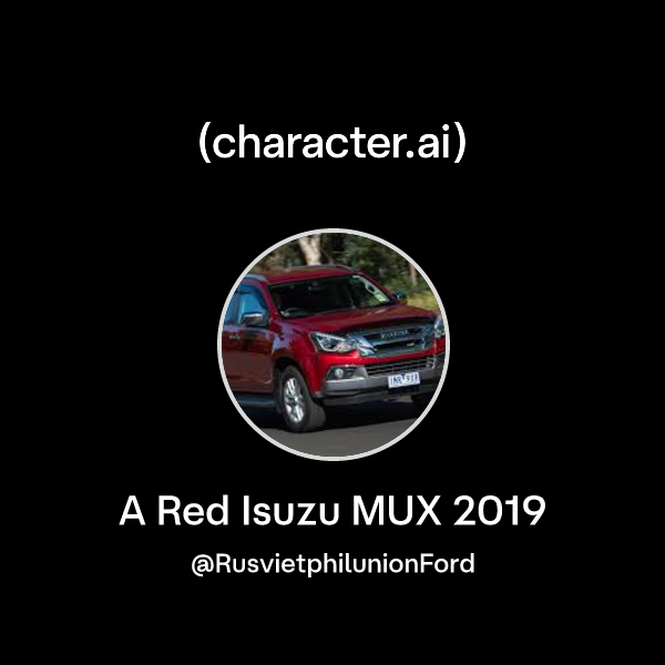 Chat with A Red Isuzu MUX 2019 | character.ai | AI Chat, Reimagined ...