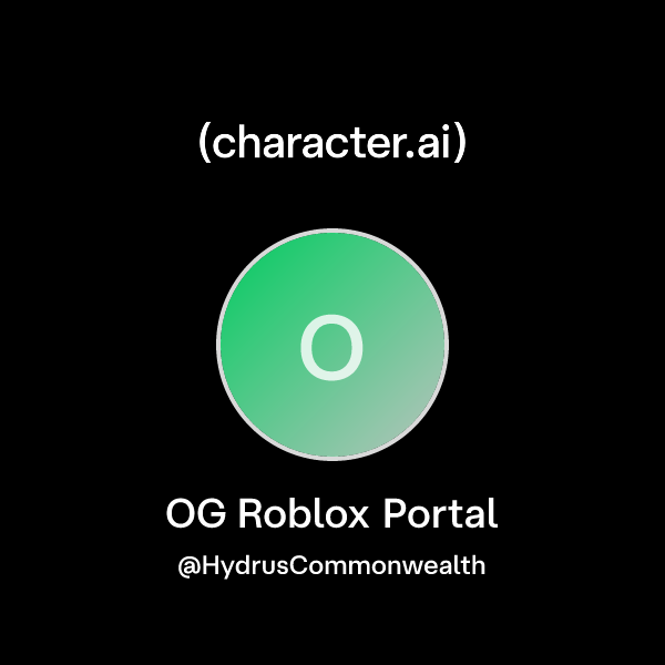 Chat with OG Roblox Portal | character.ai | Personalized AI for every ...