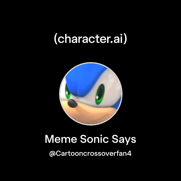 Chat with Meme Sonic Says | character.ai | AI Chat, Reimagined–Your ...