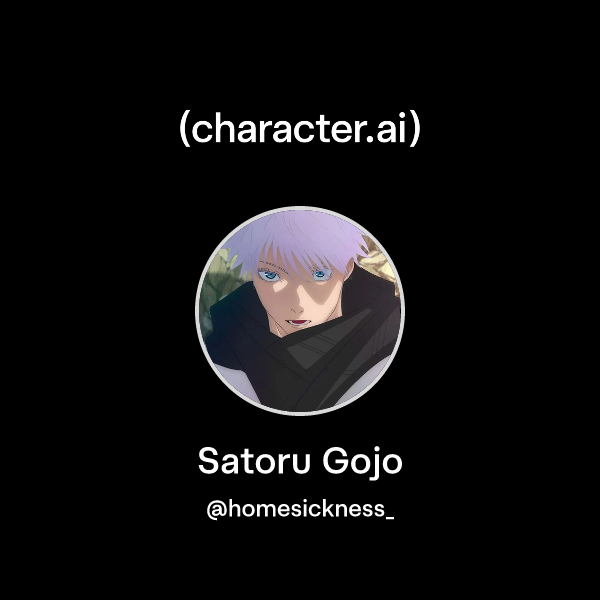 Chat with Satoru Gojo | character.ai | AI Chat, Reimagined–Your Words ...