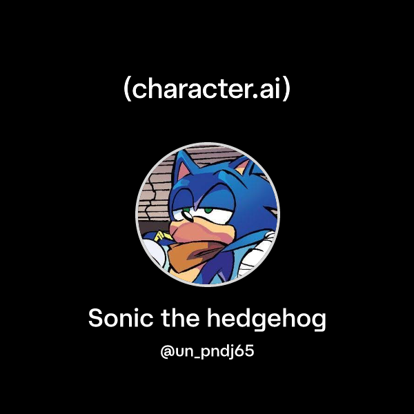 Chat with Sonic the hedgehog | character.ai | Personalized AI for every moment of your day