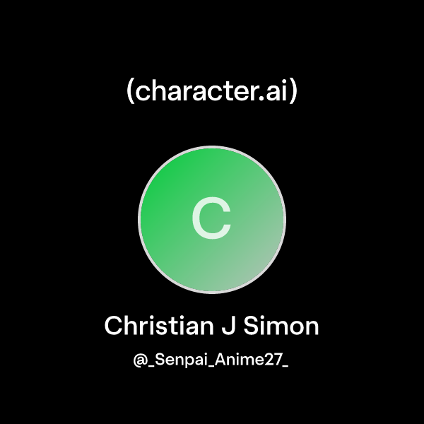 Chat with Christian J Simon | character.ai | Personalized AI for every ...