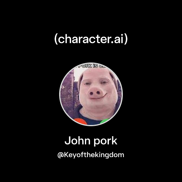 Chat with John pork | character.ai | Personalized AI for every moment ...