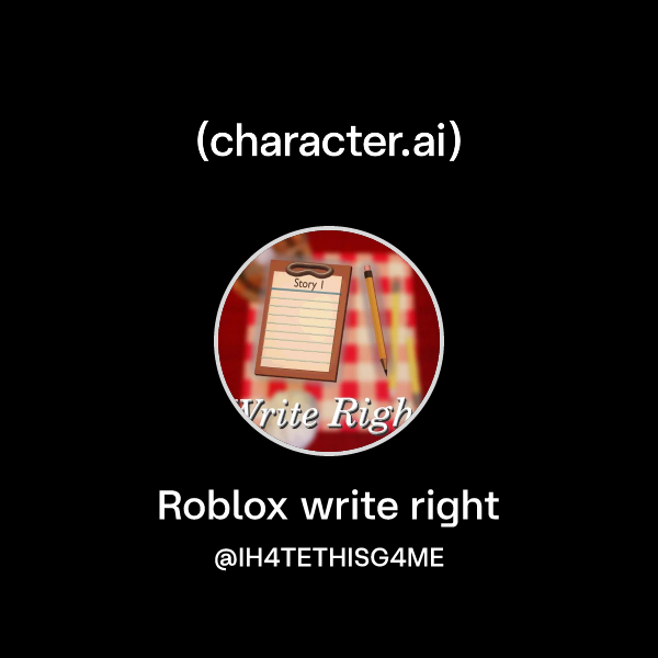 Chat with Roblox write right | character.ai | Personalized AI for every ...