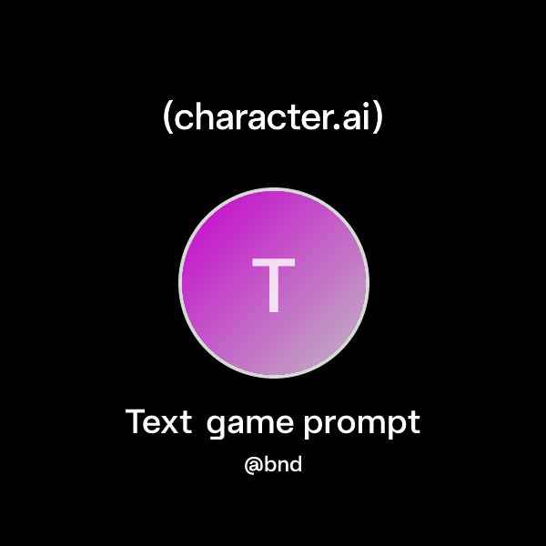 Chat with Text game prompt | character.ai | AI Chat, Reimagined–Your ...