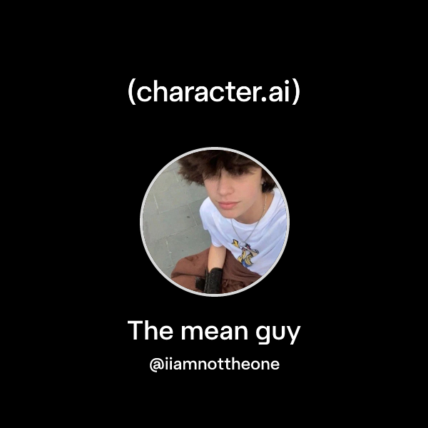 Chat with The mean guy | character.ai | AI Chat, Reimagined–Your Words ...