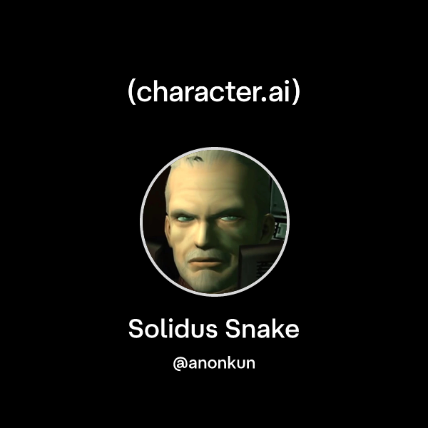 Chat with Solidus Snake | character.ai | AI Chat, Reimagined–Your Words ...