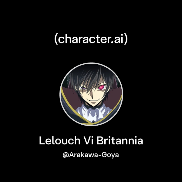 Chat with Lelouch Vi Britannia | character.ai | Personalized AI for ...