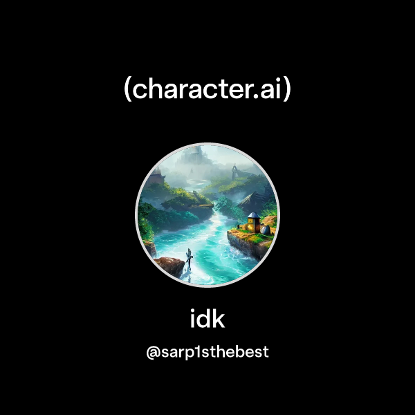 Chat with idk | character.ai | Personalized AI for every moment of your day