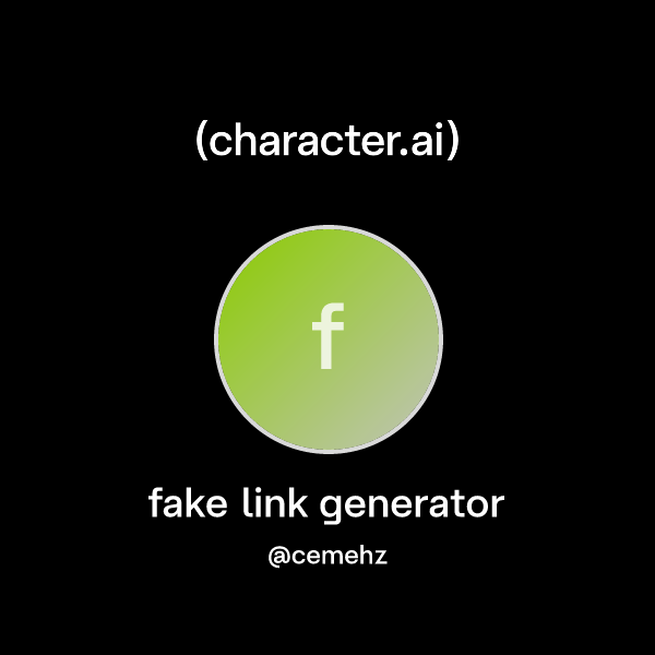 Chat with fake link generator | character.ai | AI Chat, Reimagined–Your ...
