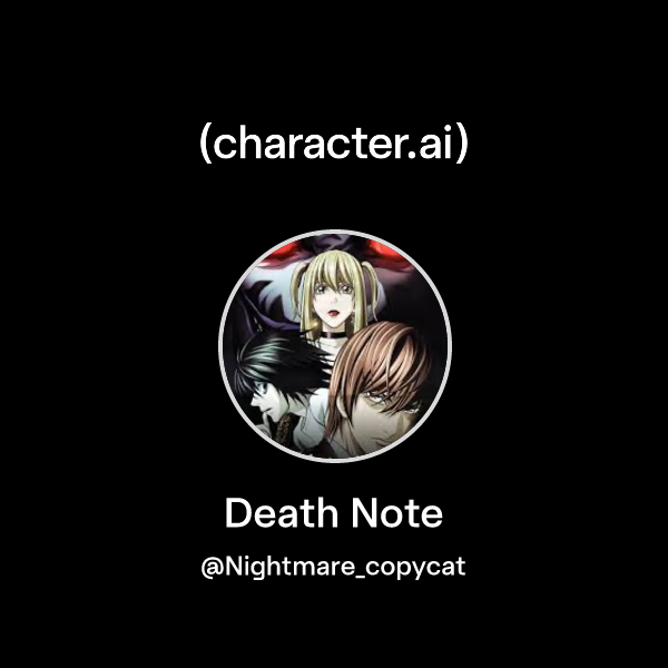 Chat with Death Note | character.ai | AI Chat, Reimagined–Your Words ...