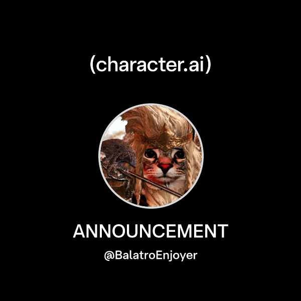 Chat with ANNOUNCEMENT | character.ai | AI Chat, Reimagined–Your Words ...