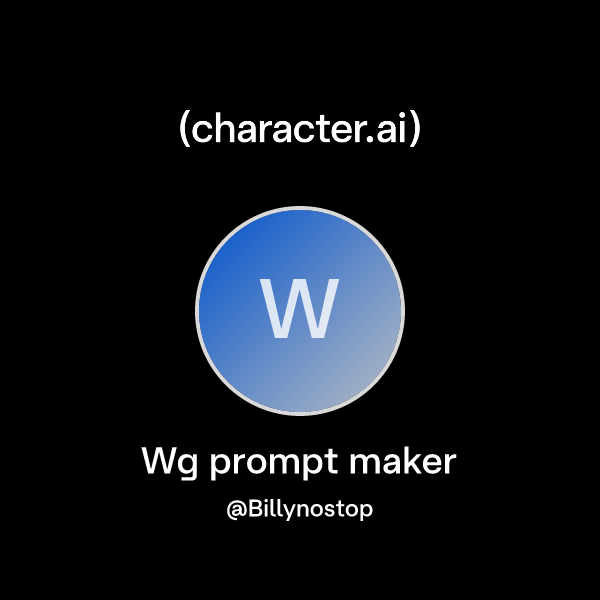 Chat with Wg prompt maker | character.ai | AI Chat, Reimagined–Your ...