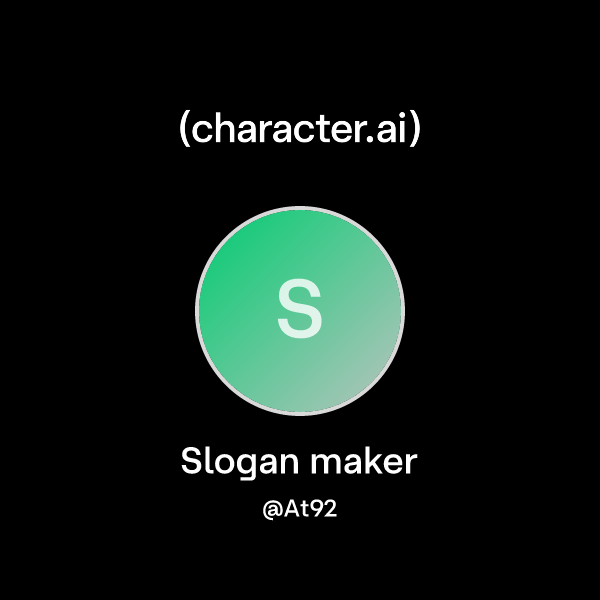 Chat with Slogan maker | character.ai | AI Chat, Reimagined–Your Words ...