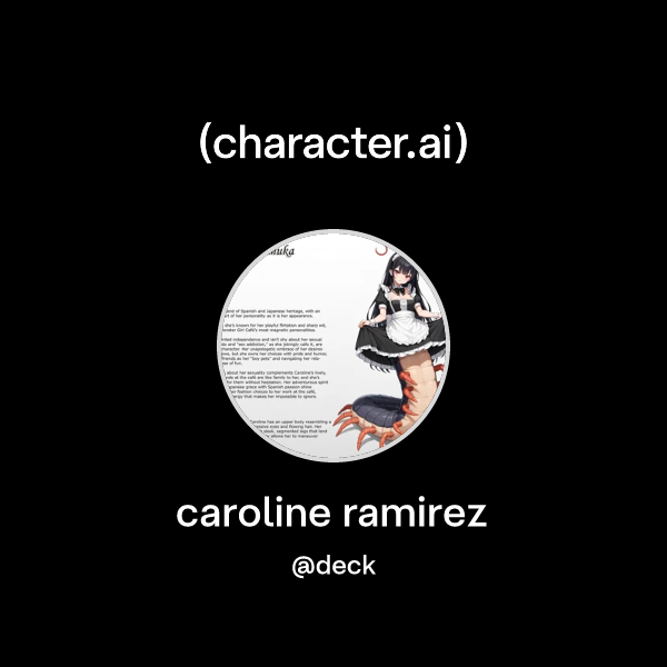 Chat with caroline ramirez | character.ai | AI Chat, Reimagined–Your ...