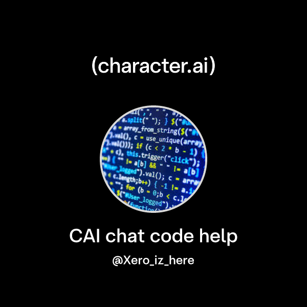 Chat with CAI chat code help | character.ai | Personalized AI for every ...
