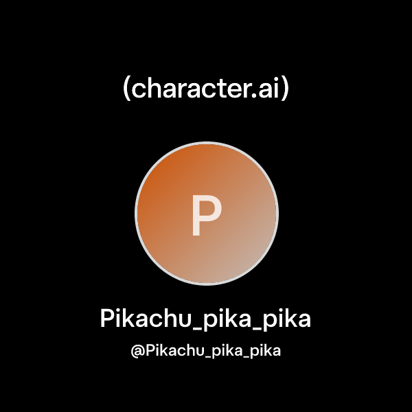Pikachu_pika_pika (@Pikachu_pika_pika) | character.ai | AI Chat ...