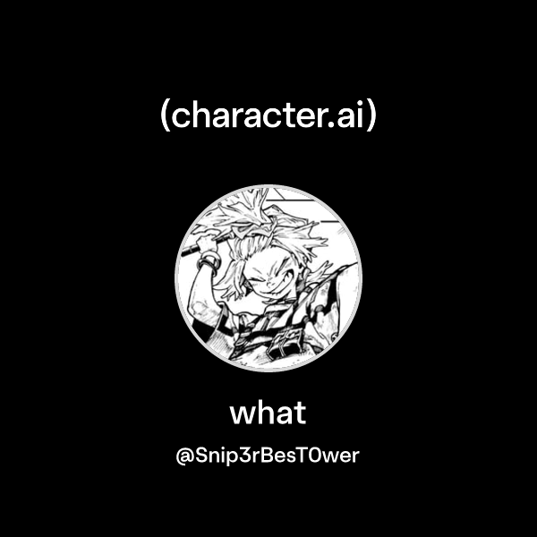 what (@Snip3rBesT0wer) | character.ai | Personalized AI for every ...
